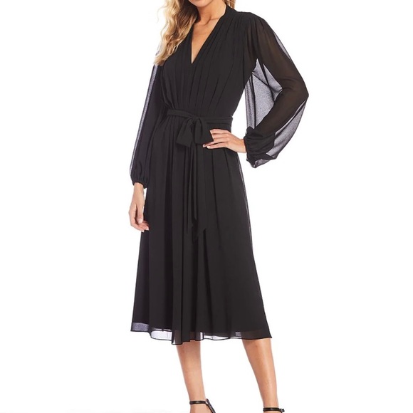 Alex Marie | Dresses | Alex Marie Exclusive Vneck Long Blouson Sleeve ...